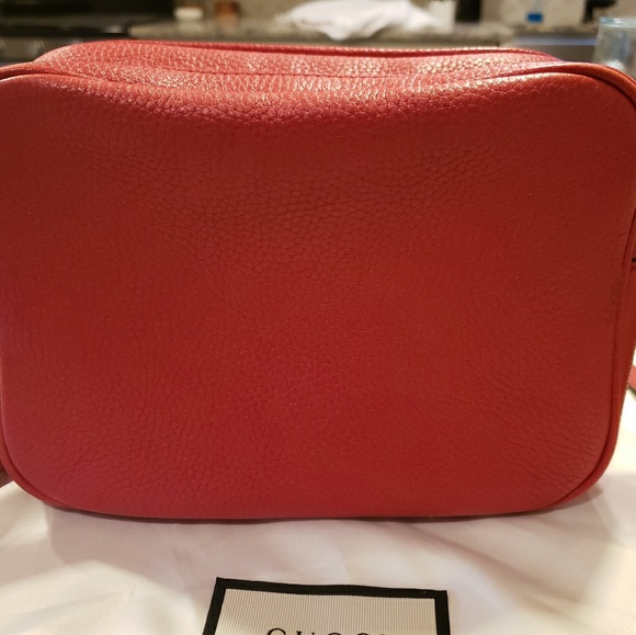 Gucci | Bags | Gucci Red Soho Camera Crossbody Bag | Poshmark